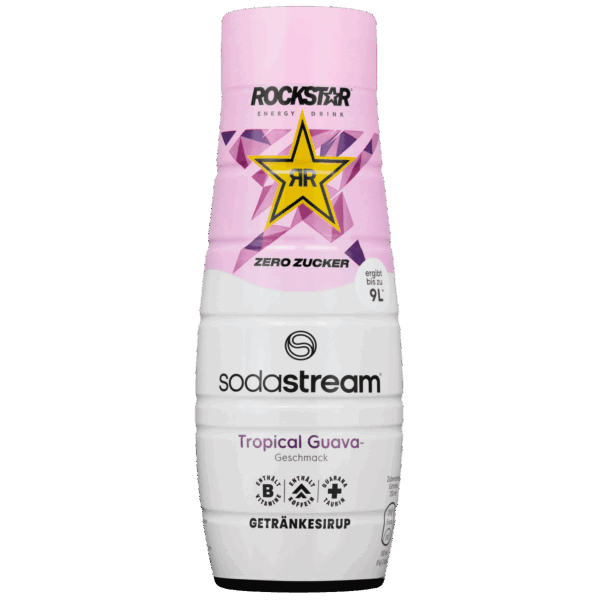 Syrop SodaStream Rockstar Tropical Guava Zero 440ml - Spinel Soda
